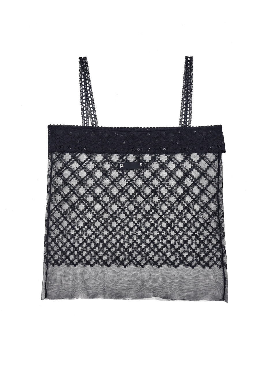 spangle see through top