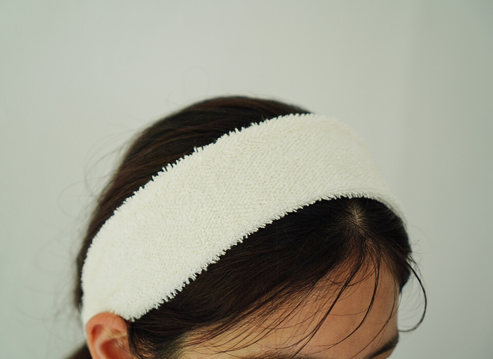 TERRY HAIR BAND (WHITE)