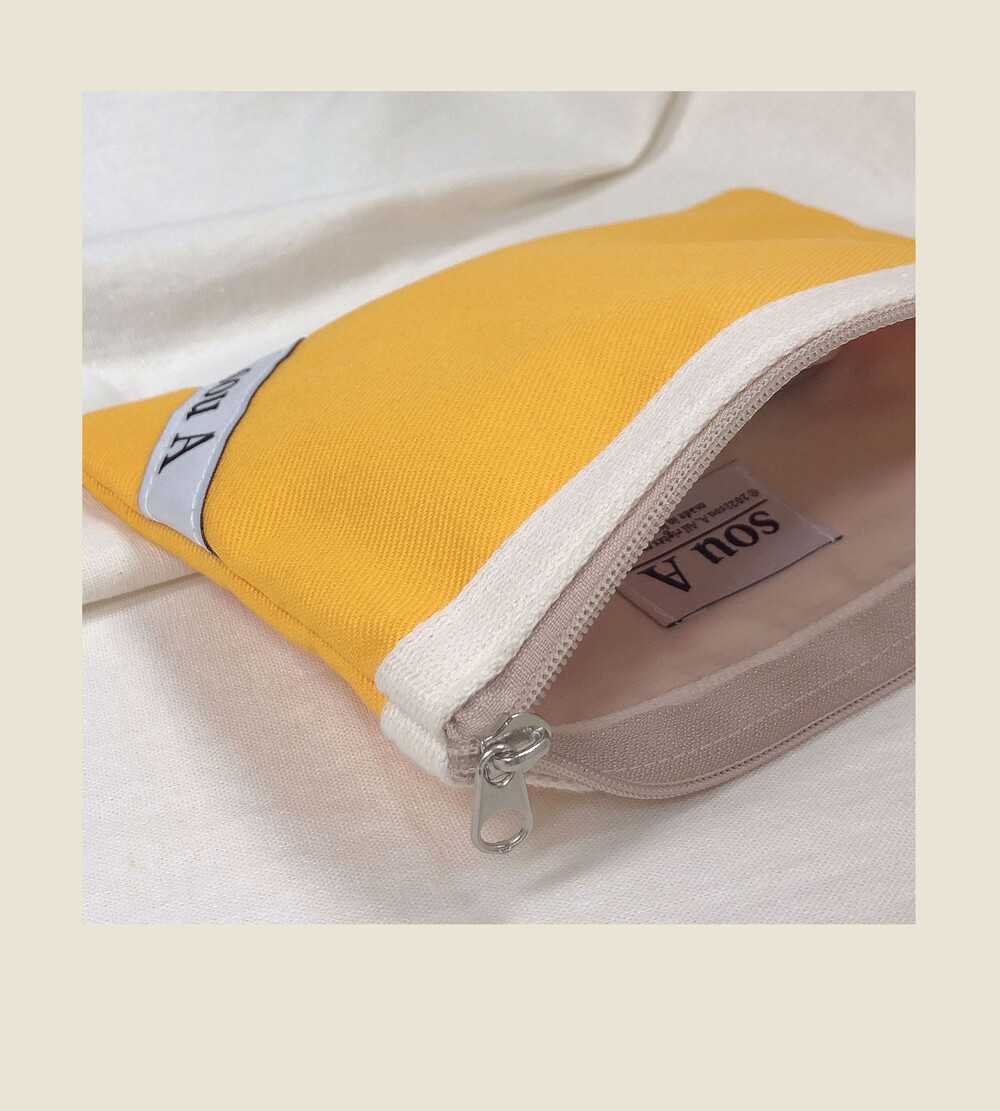 Basic Pouch (lemon chrome)