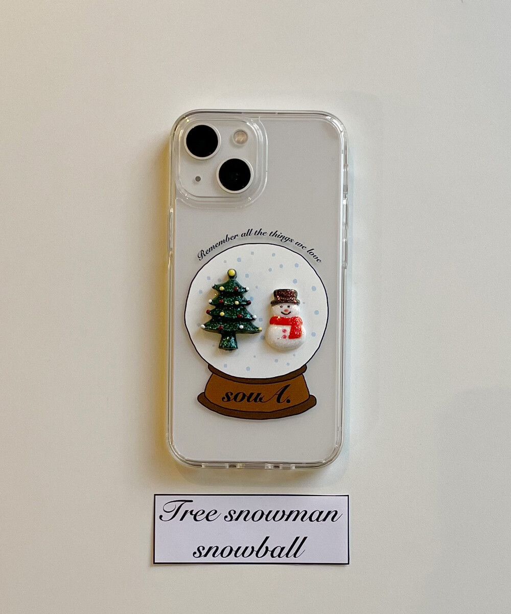 [Only winter] tree snowman snowball case