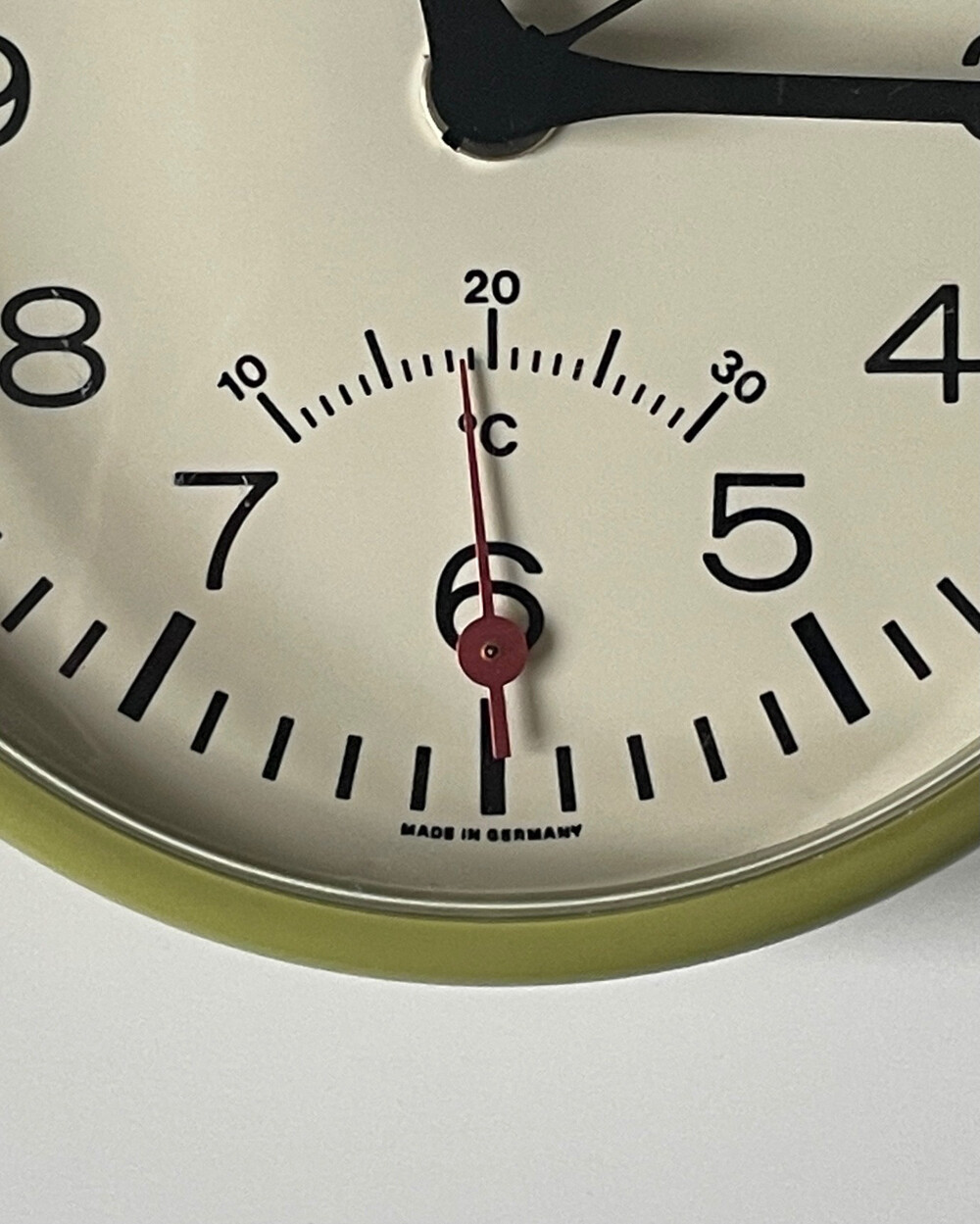 Vintage EMES Wall Clock with thermometer