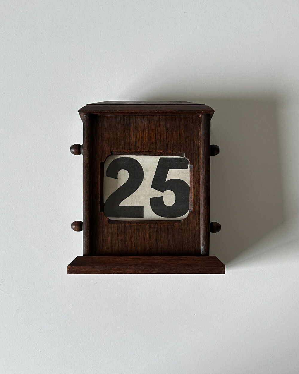Vintage Wooden Perpetual Calendar