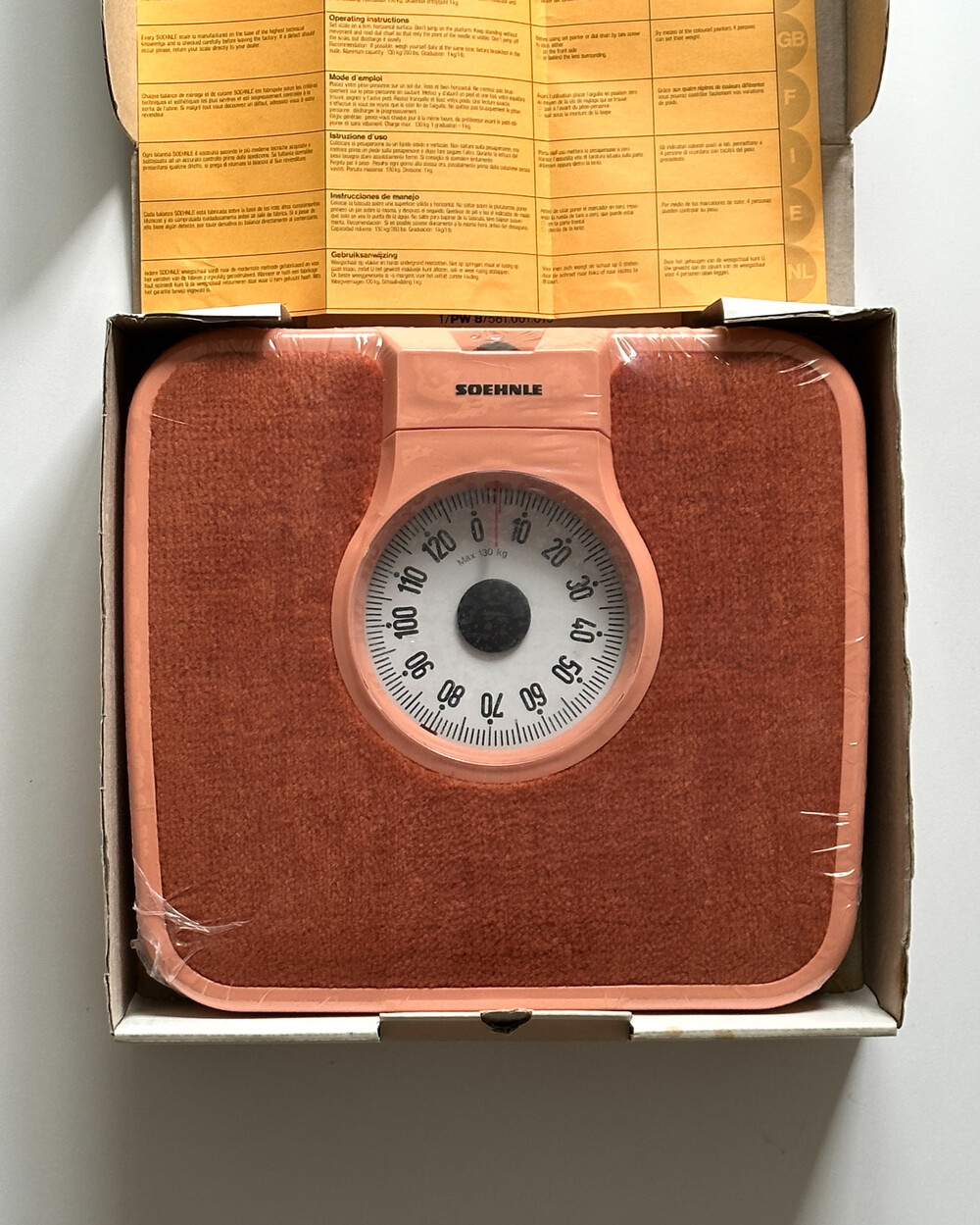 Vintage SOEHNLE Fluffy Orange Weight Scale