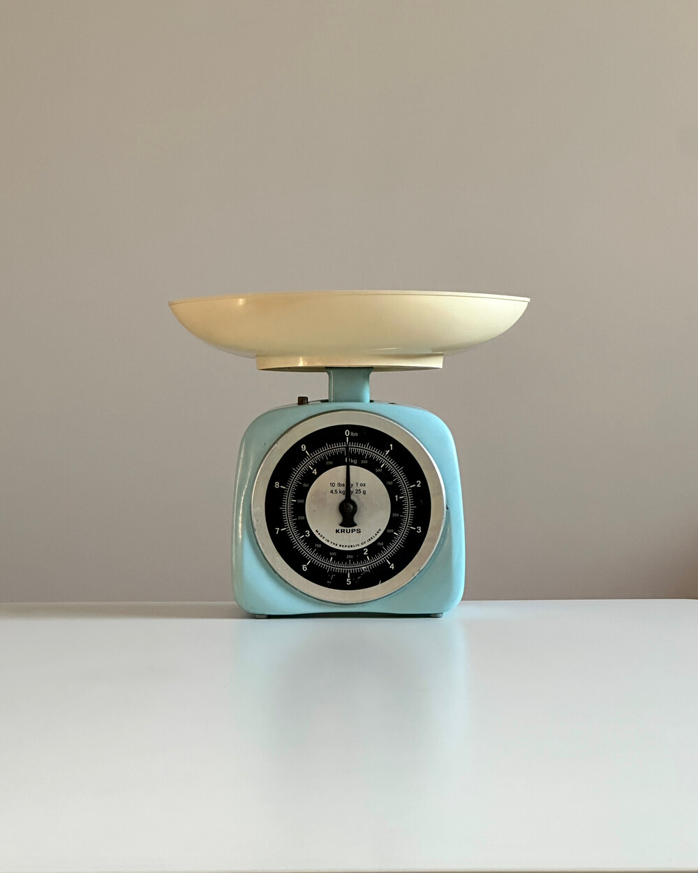 60s KRUPS Blue Kitchen Scale