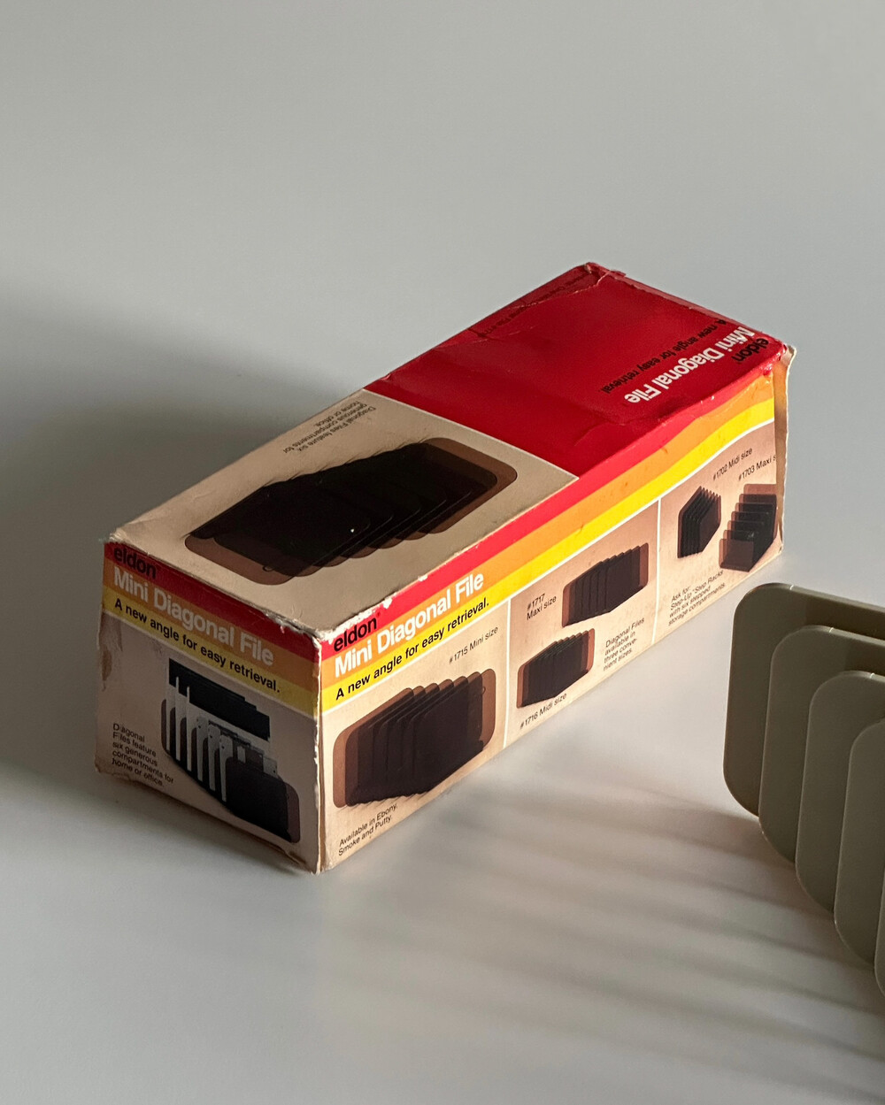 80s ELDON Mini Desk Rack