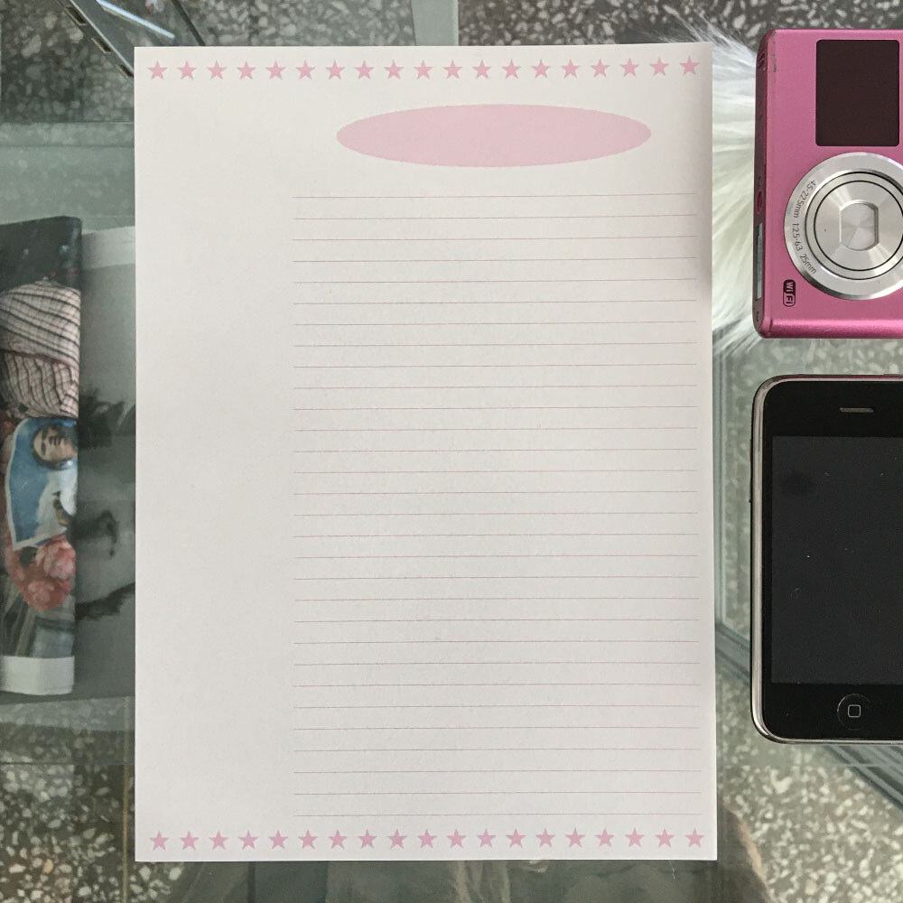 shooting star notepad