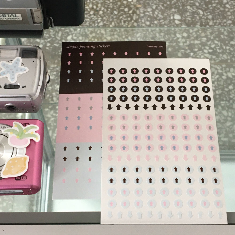 simple pointing sticker