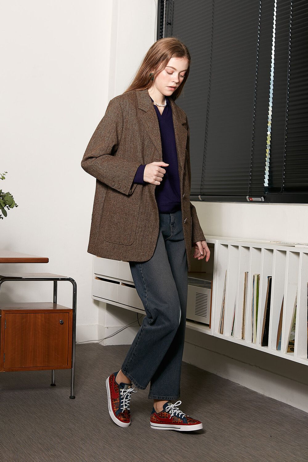 Harris wool jacket - Vintage brown
