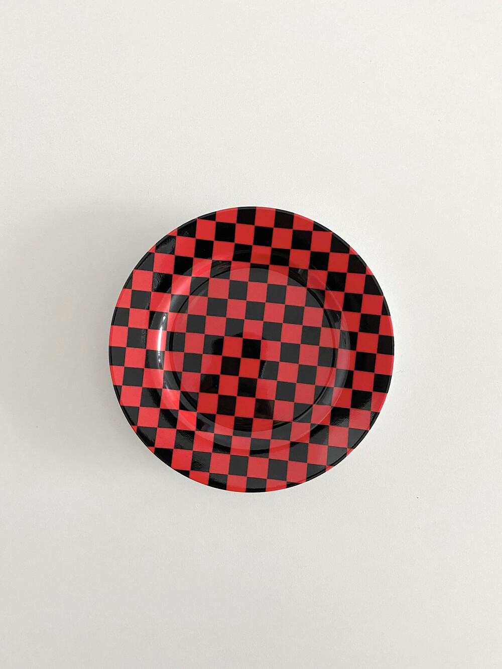 [Vintage] Black&Red Checkboard Plate