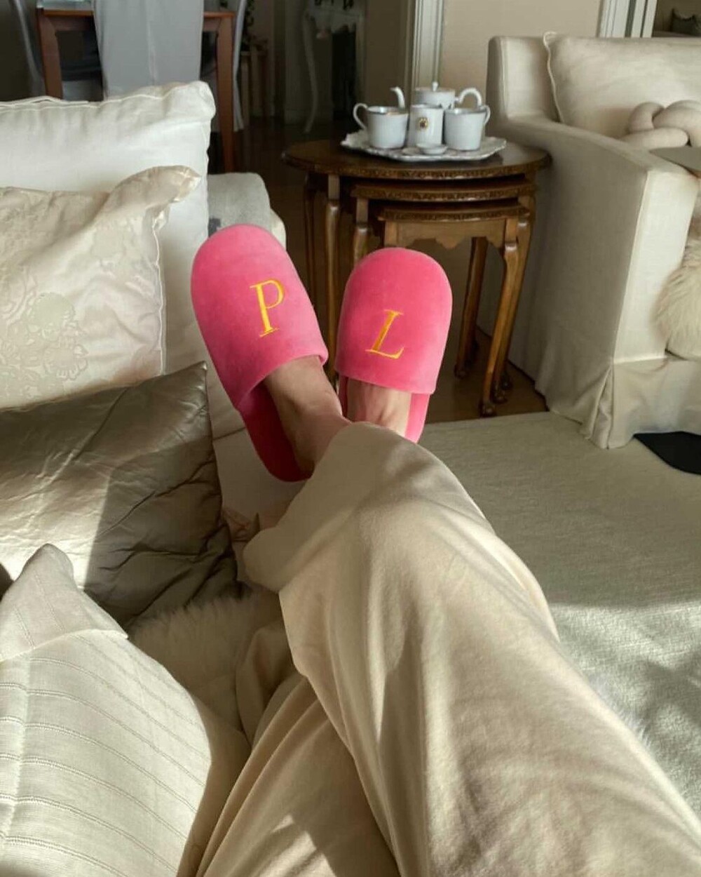 Frankly Sleeping | Unisex Home Office Shoes (Pink)