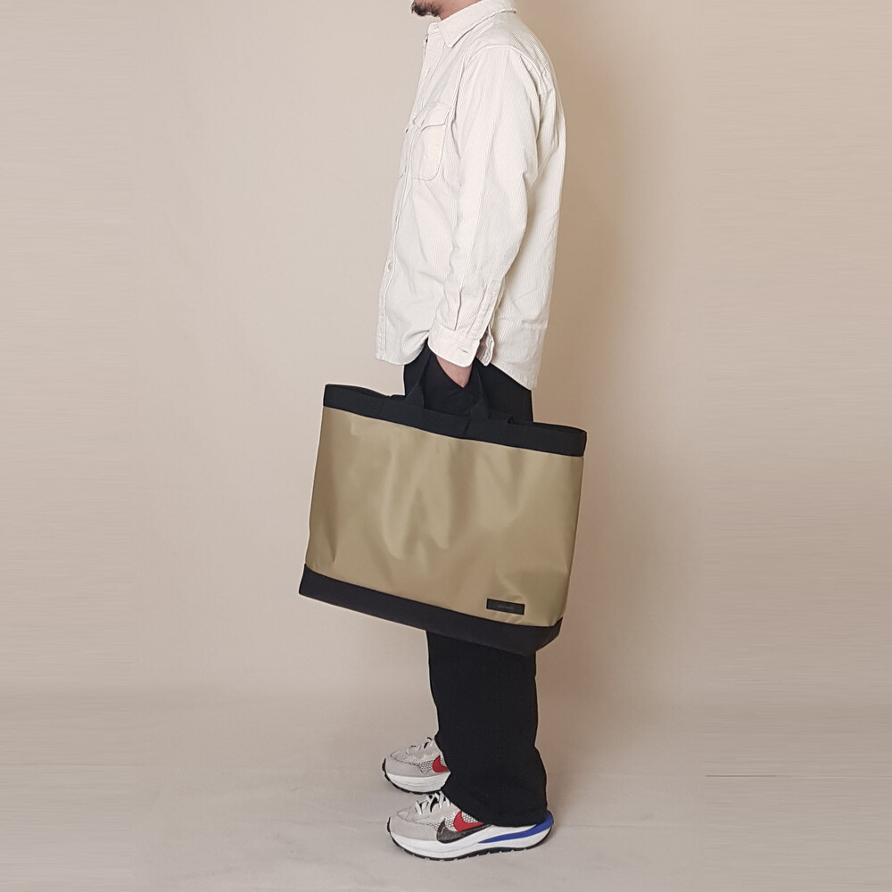 Wide Tote Bag Large - Beige