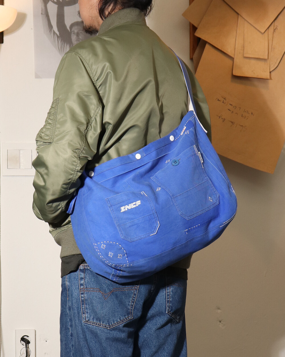 Mail bag _ SNCF blue