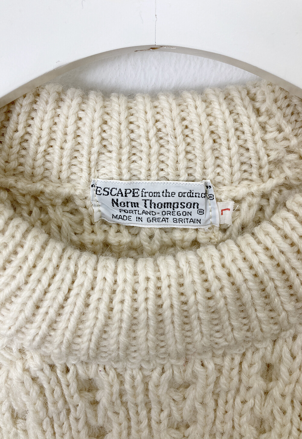NORM THOMPSON heavy wool knit