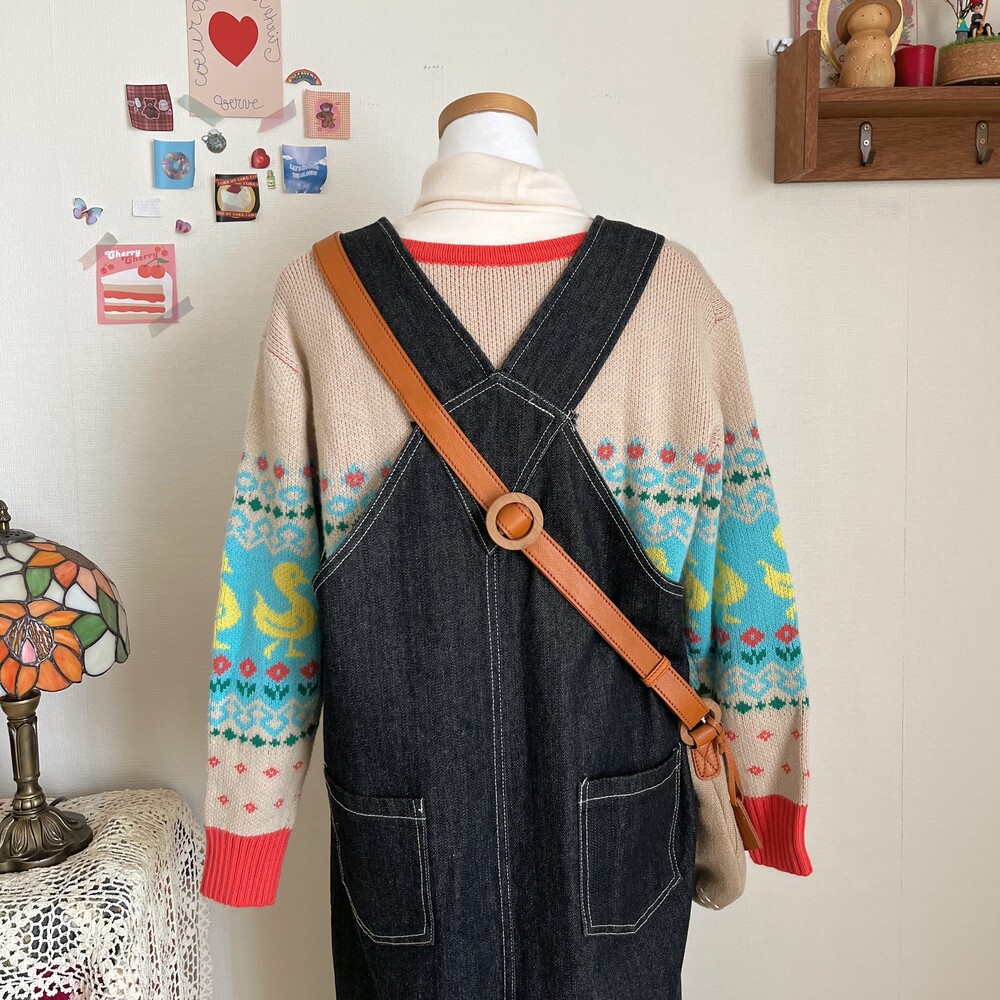 black denim pocket casual overall ops