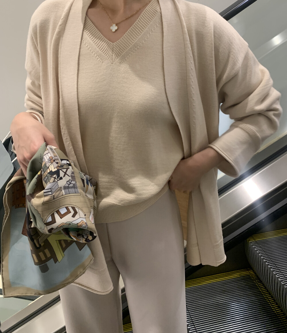 spring v knit (3color)