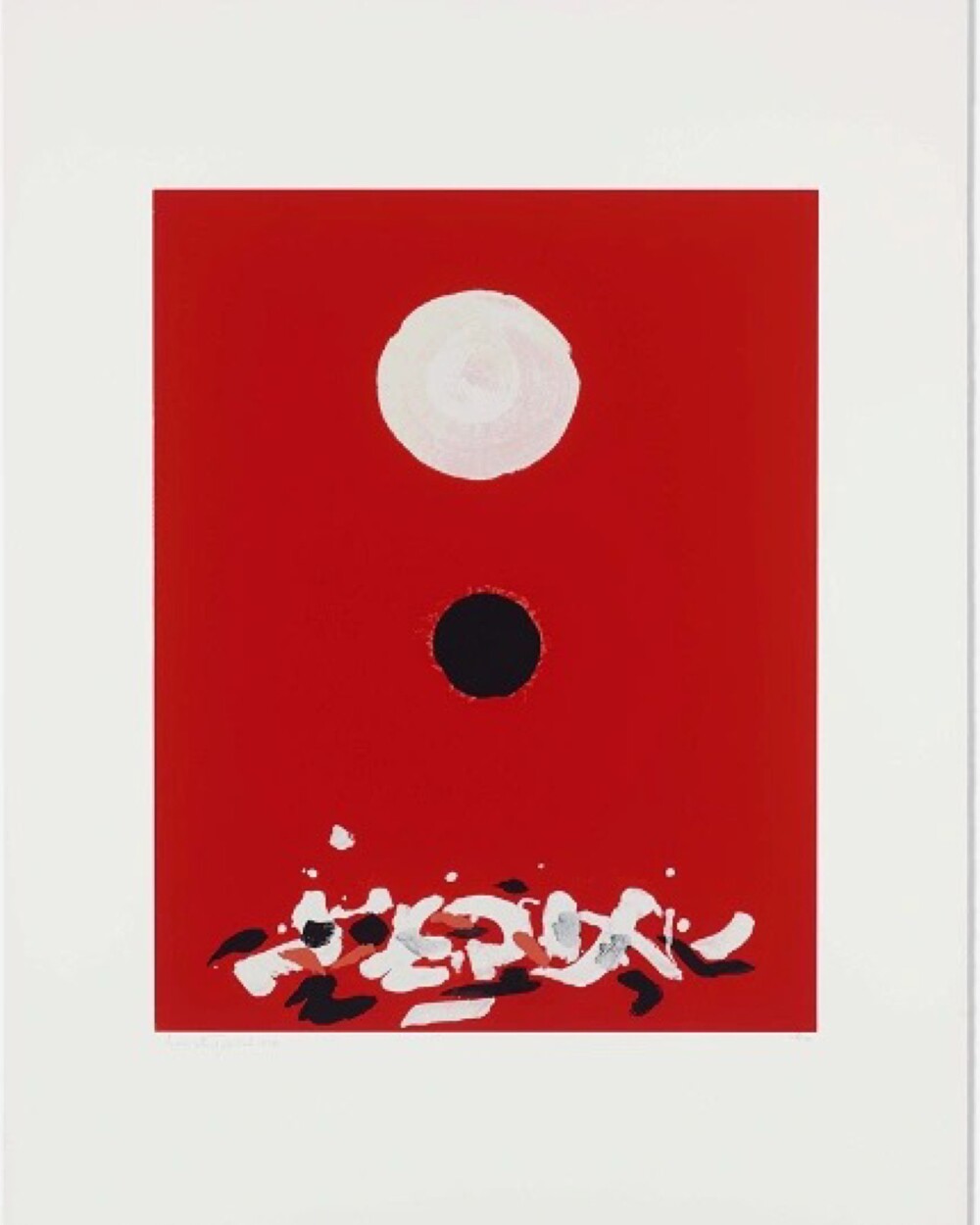 Adoph Gothlieb _crimson ground