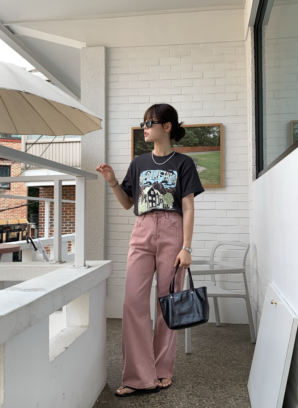 PIGMENT WASHING COTTON PANTS