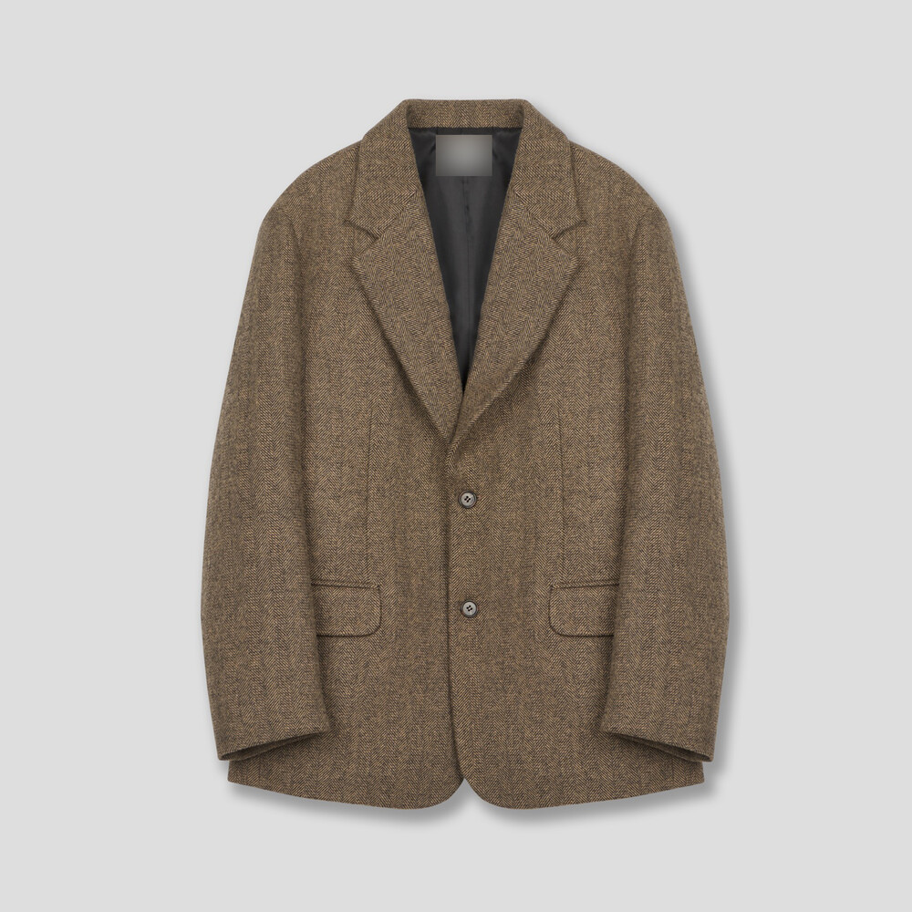 PREMIUM HERRINGBONE WOOL JACKET