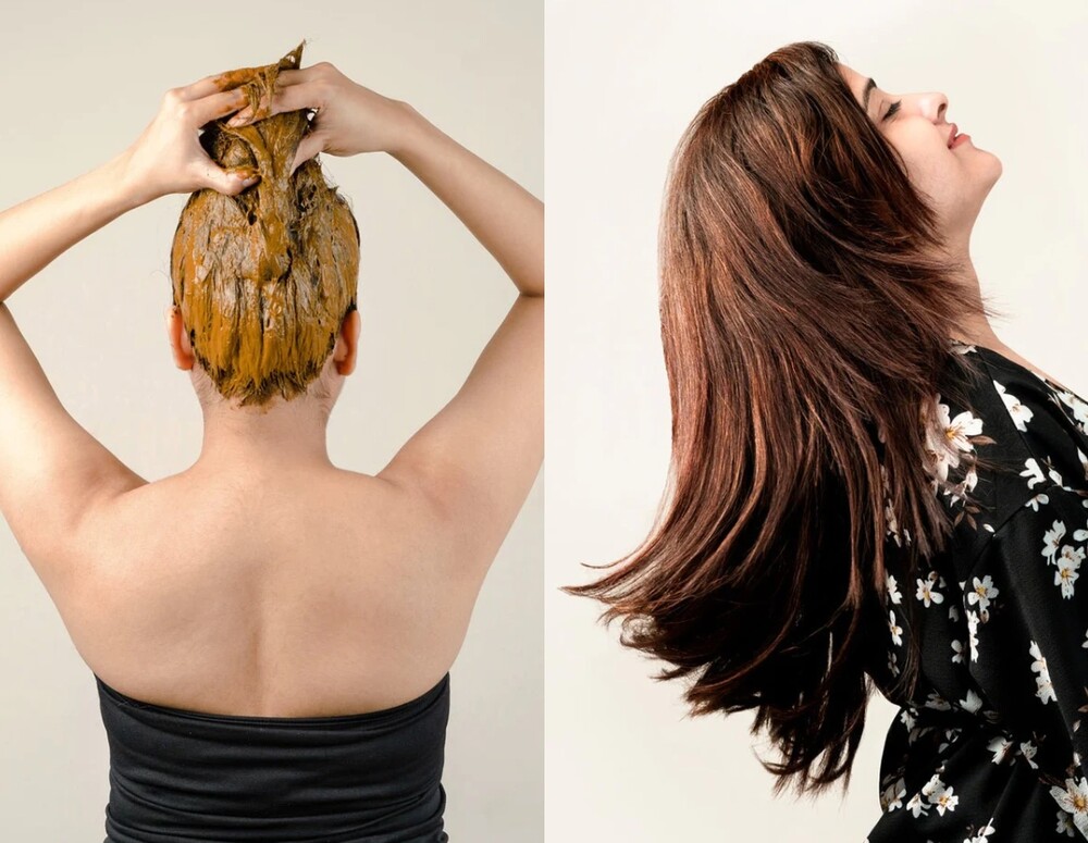 인도 낫 해빗 천연 유기농 헤나 염색약 220g 2세트 (440g)