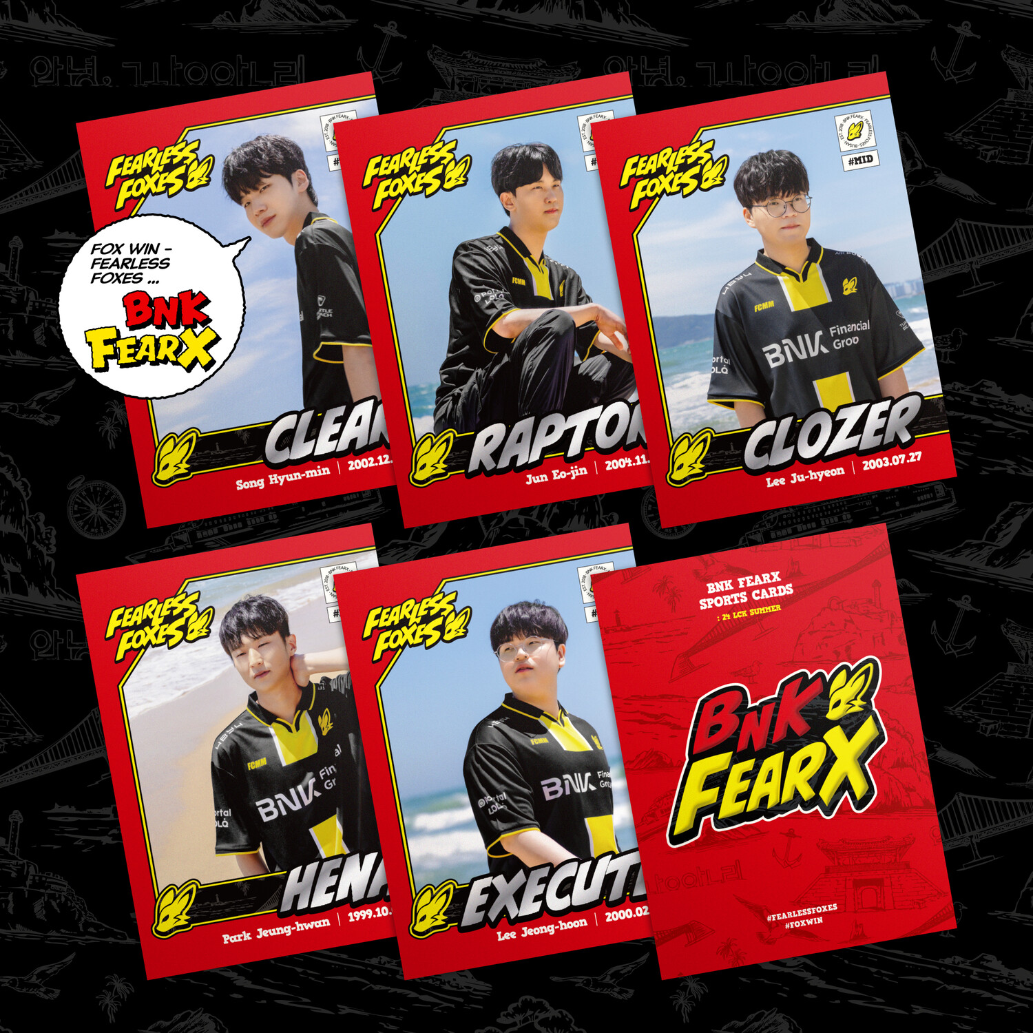 BNK FearX Sports Cards: 24 LCK Summer