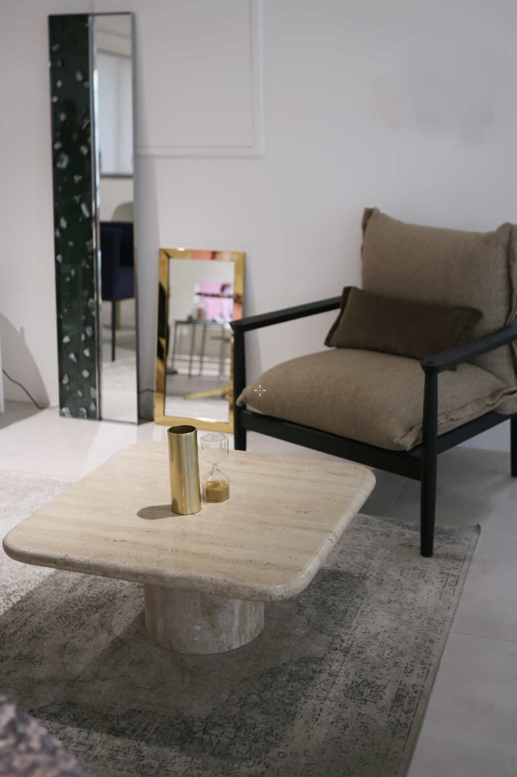 Classic Travertine Sofa Table