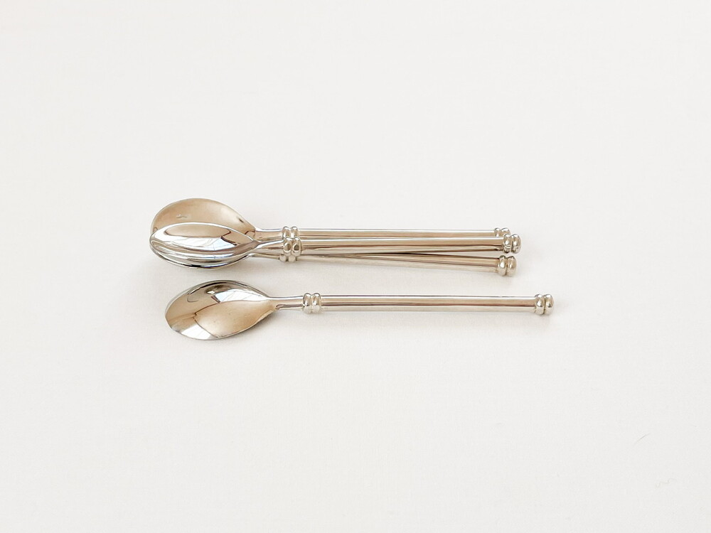 1940s art deco silver spoon