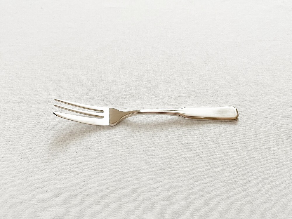 1960s viners silver plated cake fork