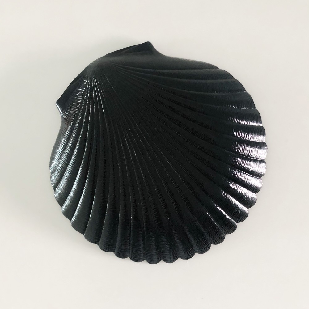 1950s French black shell plate