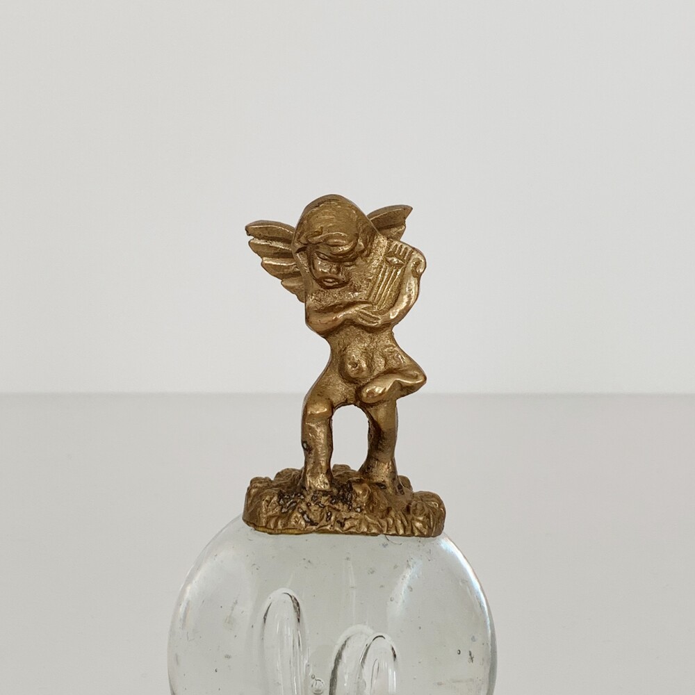 1950s golden angel paperweight