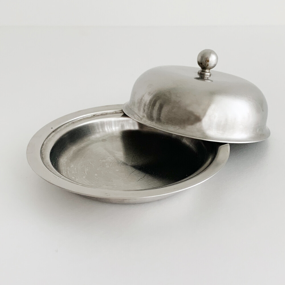 1950s Old Hall Stainless steel butter & serving dish
