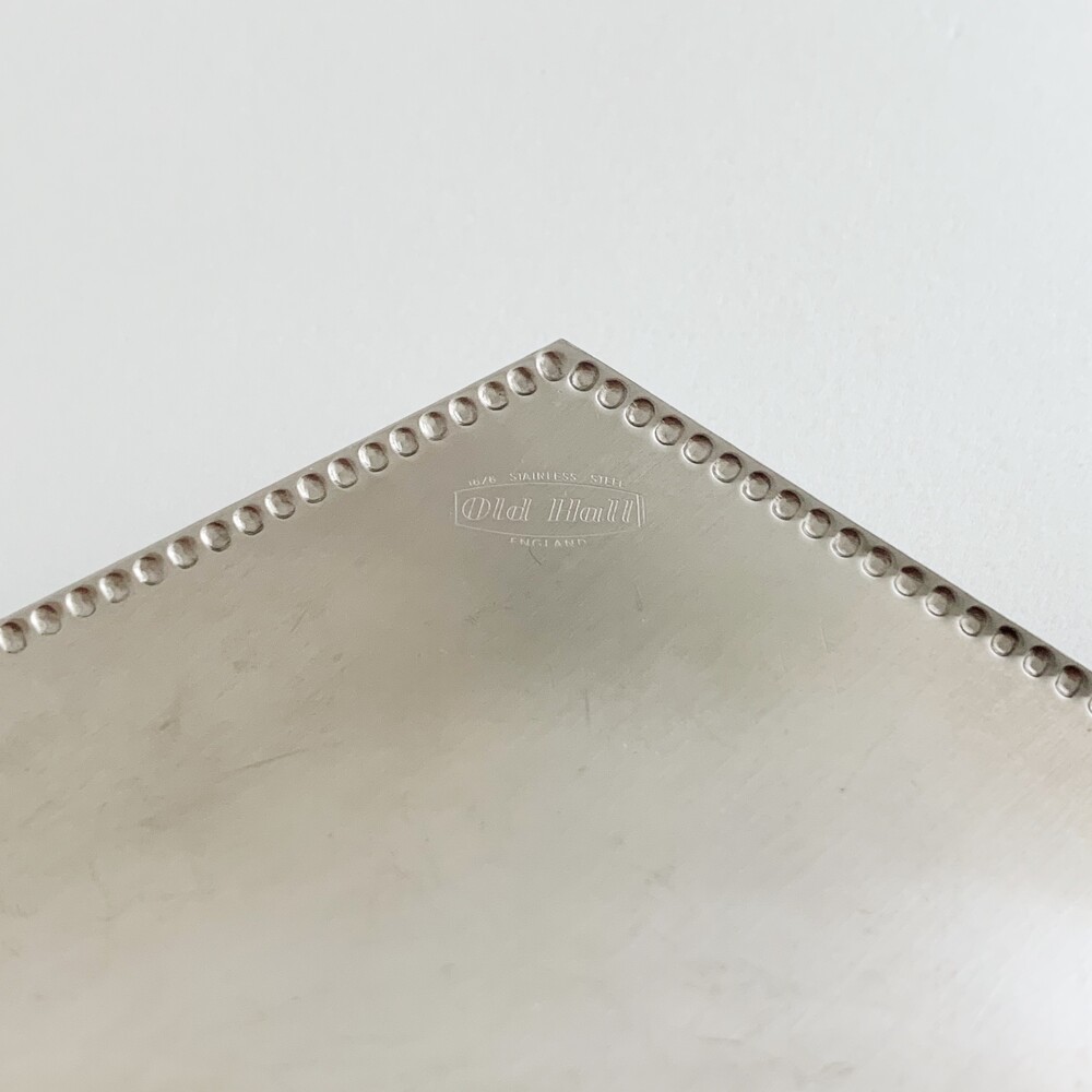 1950s Old Hall Stainless steel dessert tray