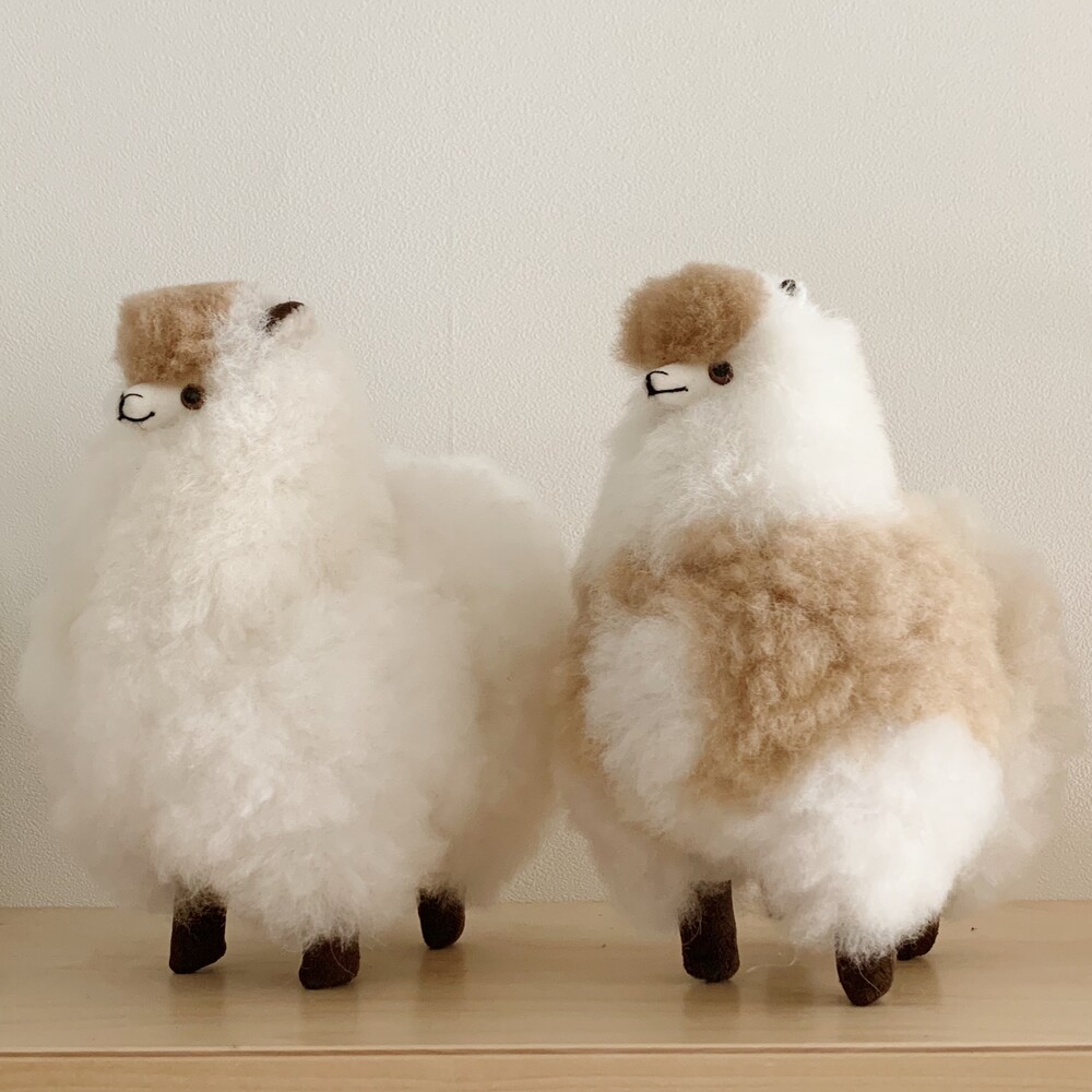 Handmade peru alpaca doll (2color)