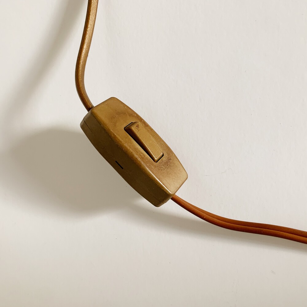1970s wood steinhauer wall lamp