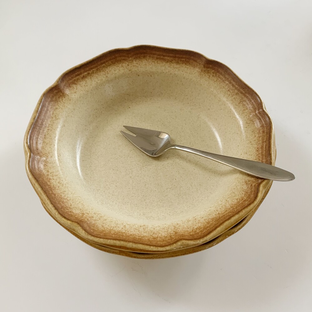1970s Mikasa stoneware pasta bowl