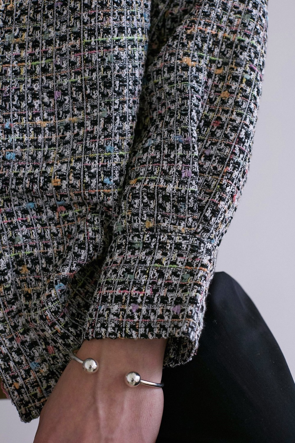 black-multi tweed shirt ( 5차분 )