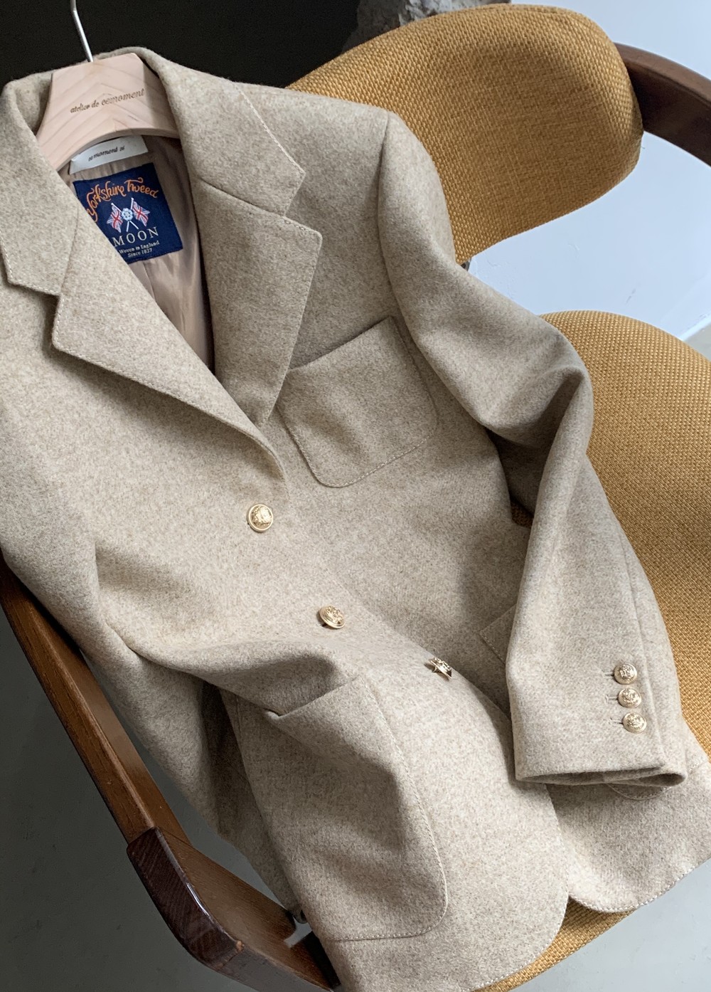 Atelier De Cemoment Classic Moon Tweed Wool Jacket _ Fabric by MOON ...