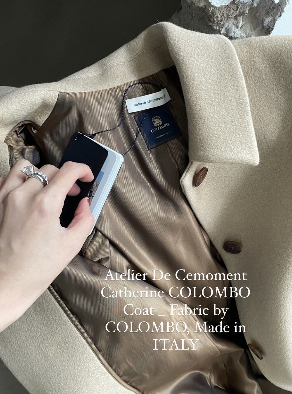 Atelier De Cemoment Catherine COLOMBO Coat _ Fabric by COLOMBO, Made in ...