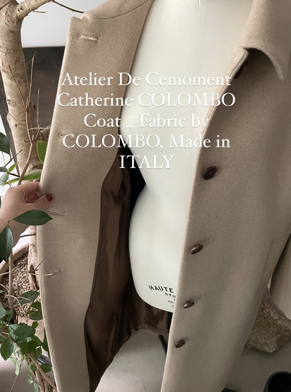 Atelier De Cemoment Catherine COLOMBO Coat _ Fabric by COLOMBO, Made in ...