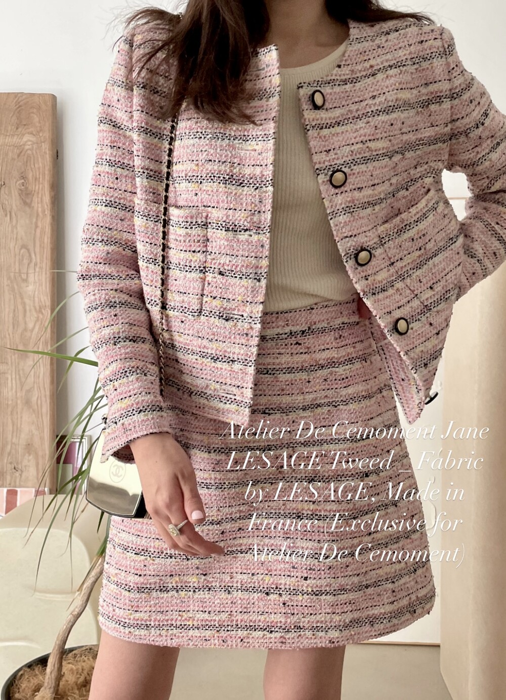 Atelier De Cemoment Jane LESAGE Tweed Skirt _ Fabric by LESAGE, Made in ...