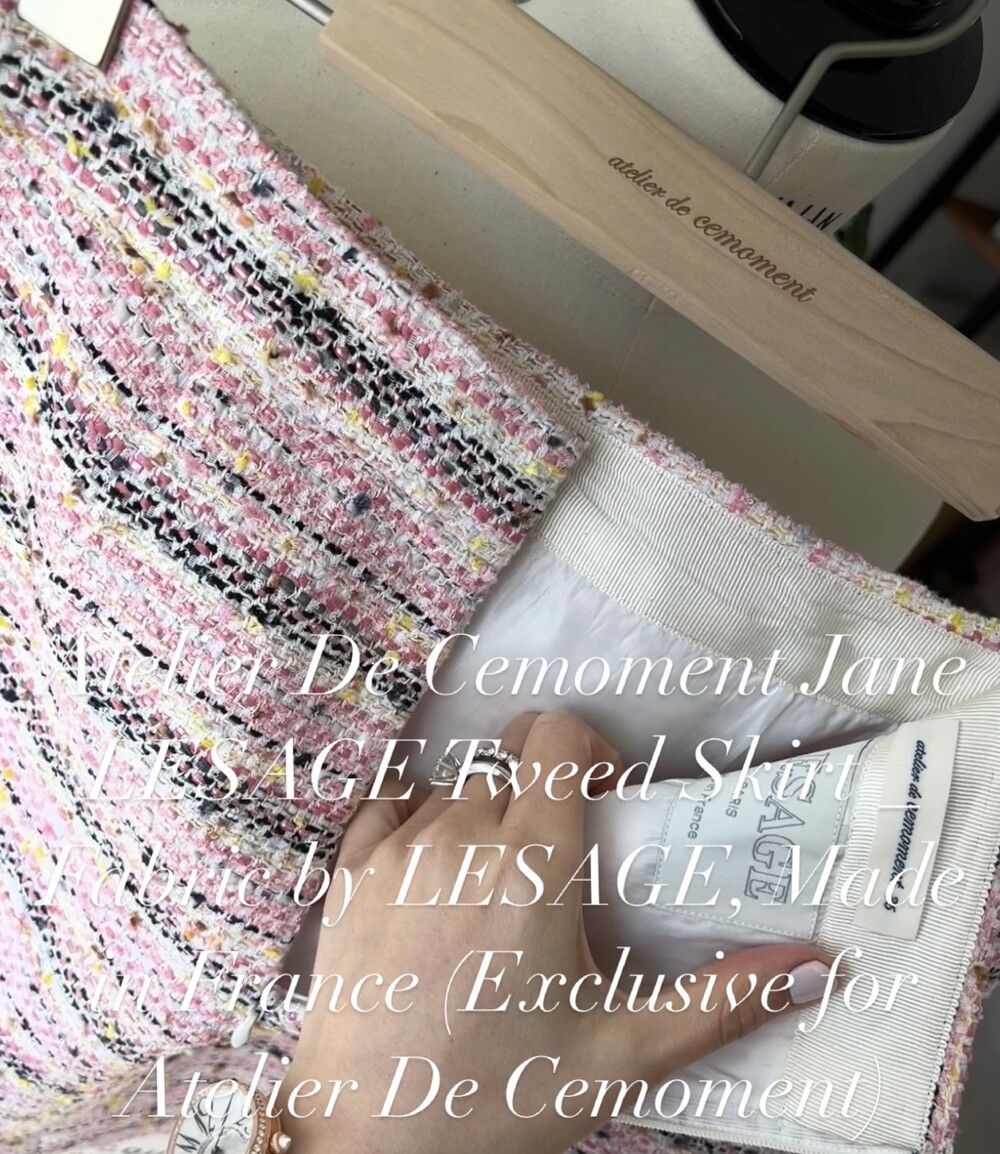 Atelier De Cemoment Jane LESAGE Tweed Skirt _ Fabric by LESAGE, Made in ...