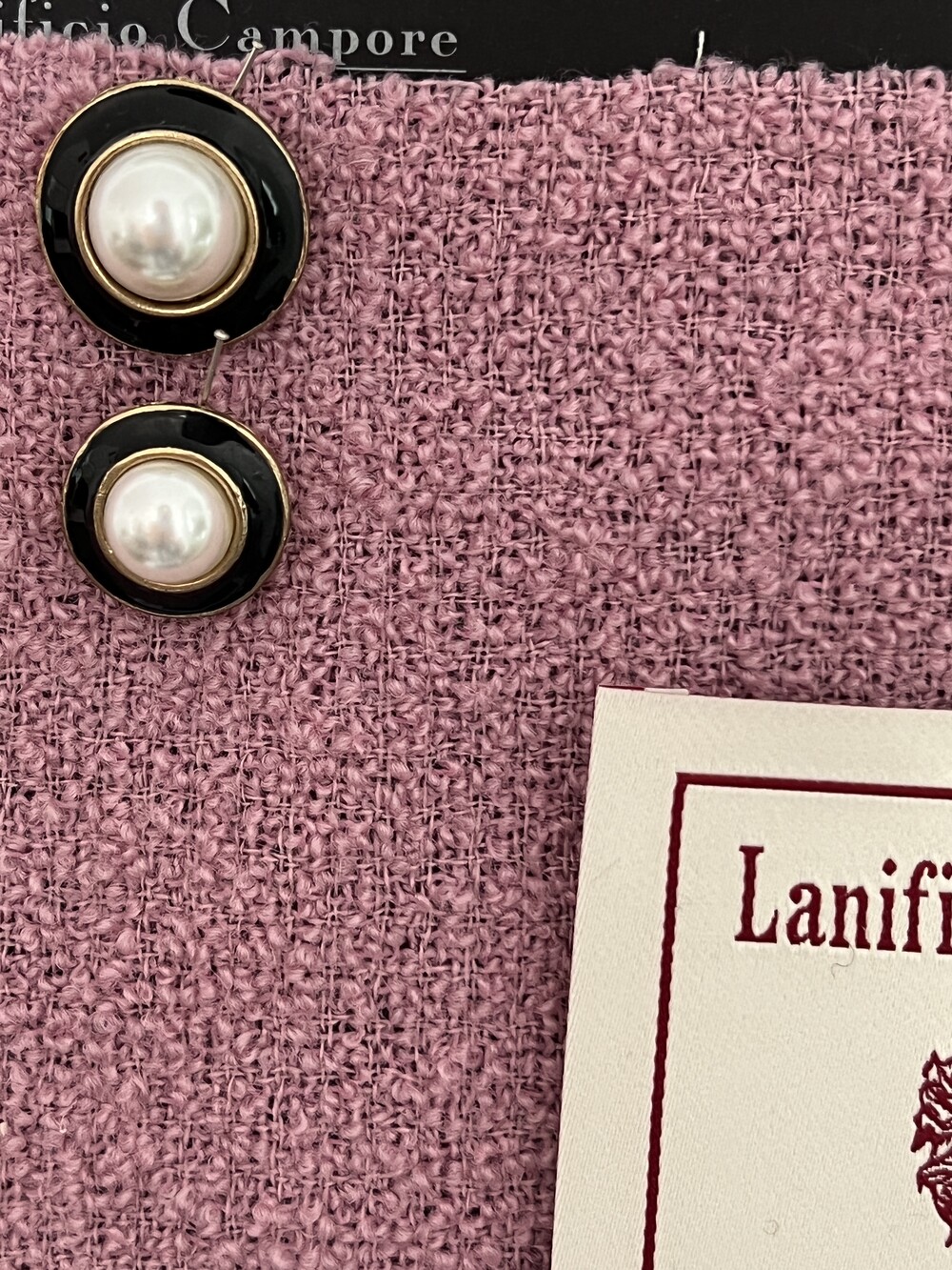 Atelier De Cemoment Jacey Tweed Jacket _ Fabric by Lanificio Campore, Made in ITALY [Cashmere Rose]