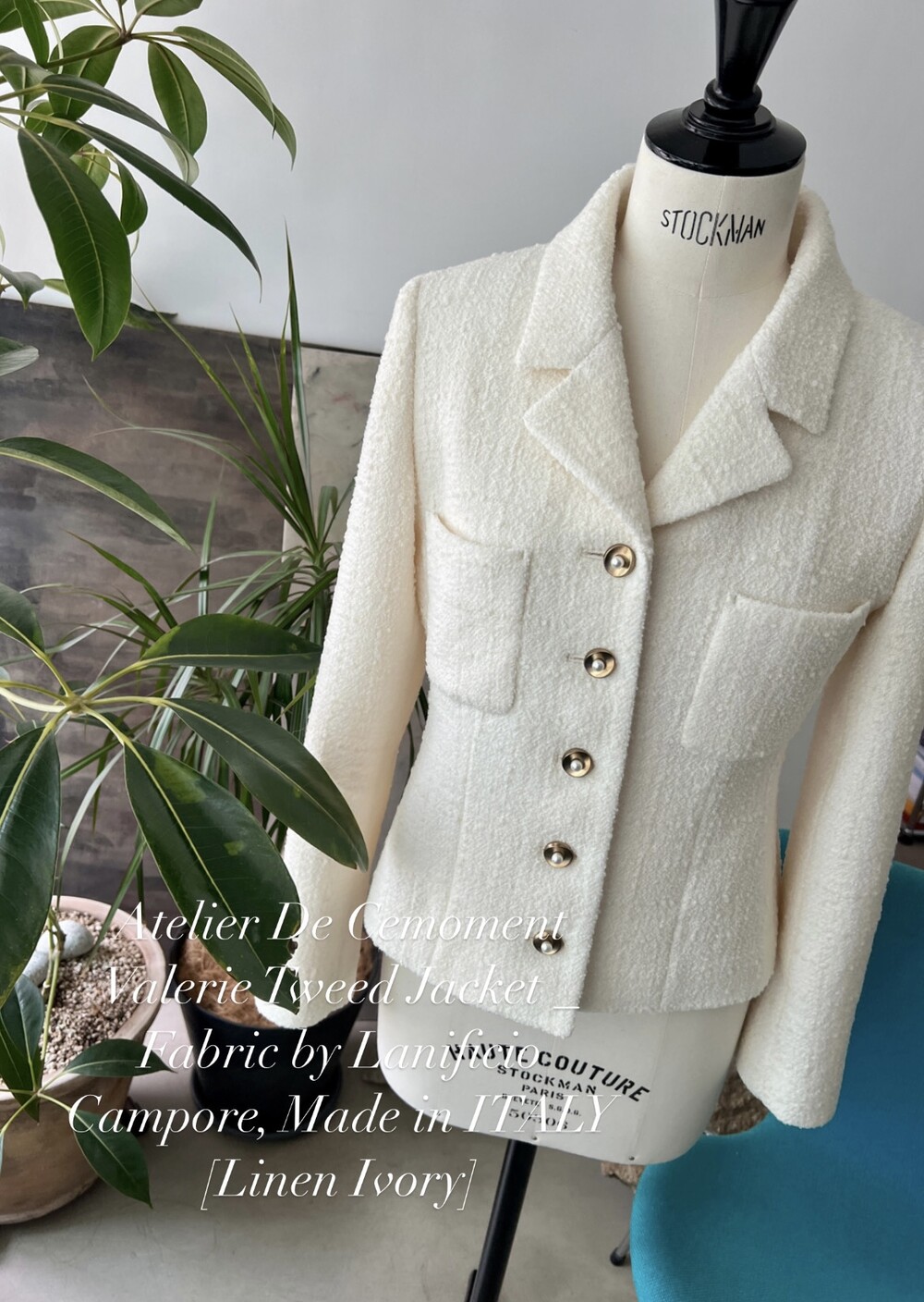 Atelier De Cemoment Valerie Tweed Jacket _ Fabric by Lanificio Campore ...