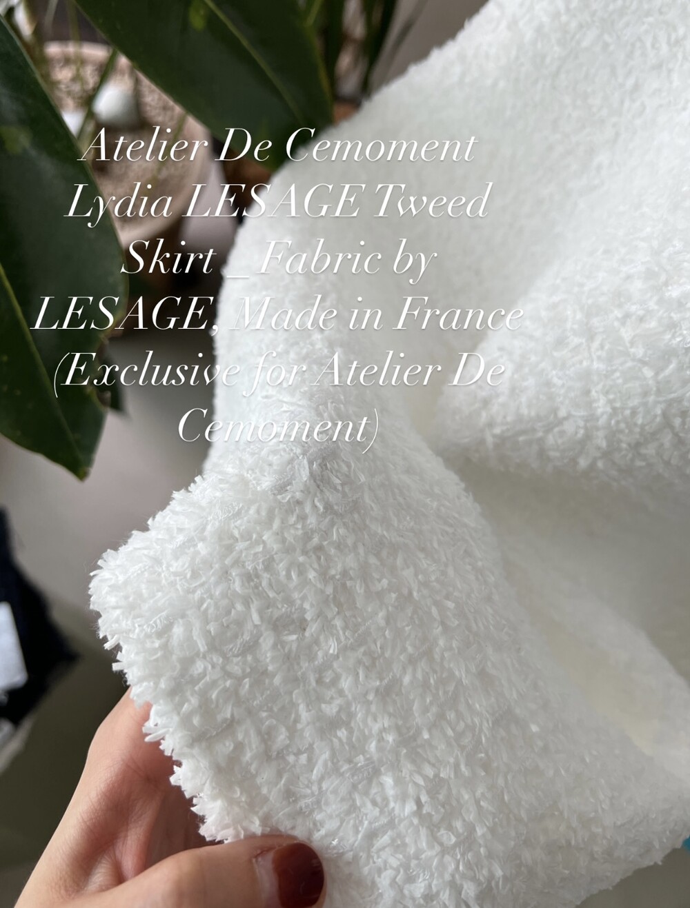 Atelier De Cemoment Lydia LESAGE Tweed Skirt _ Fabric by LESAGE, Made ...