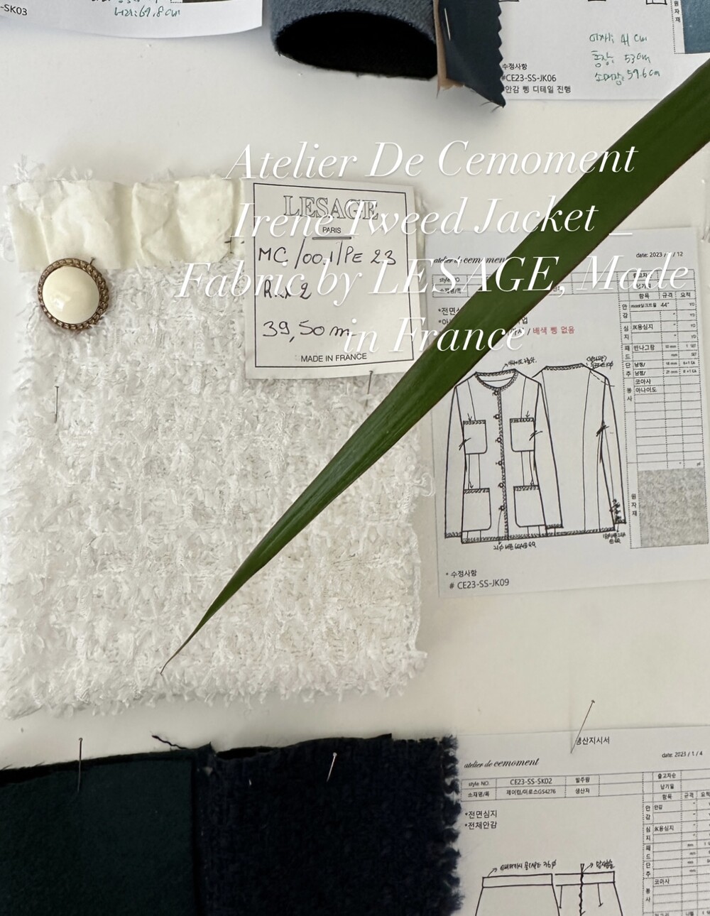 Atelier De Cemoment Irene Tweed Jacket _ Fabric by LESAGE, Made in France