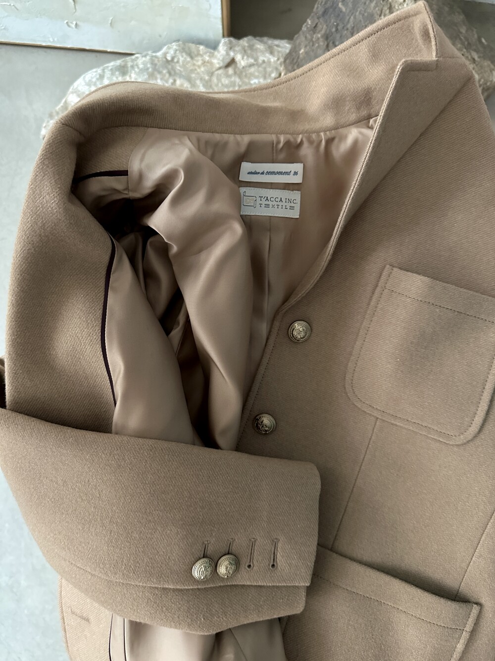 Stanley Camel/Wool Jacket _ Fabric by, Made in Japan