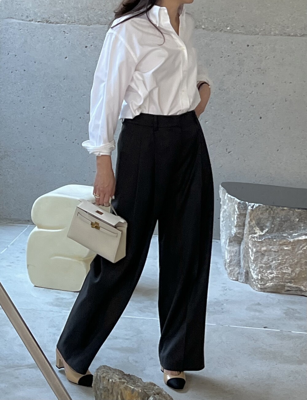 Automne Tuck Pants [Moonless Night]