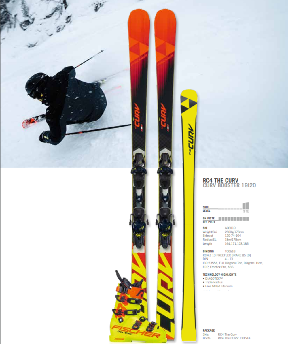 1920 FISCHER RC4 THE CURV CURVBOOSTER