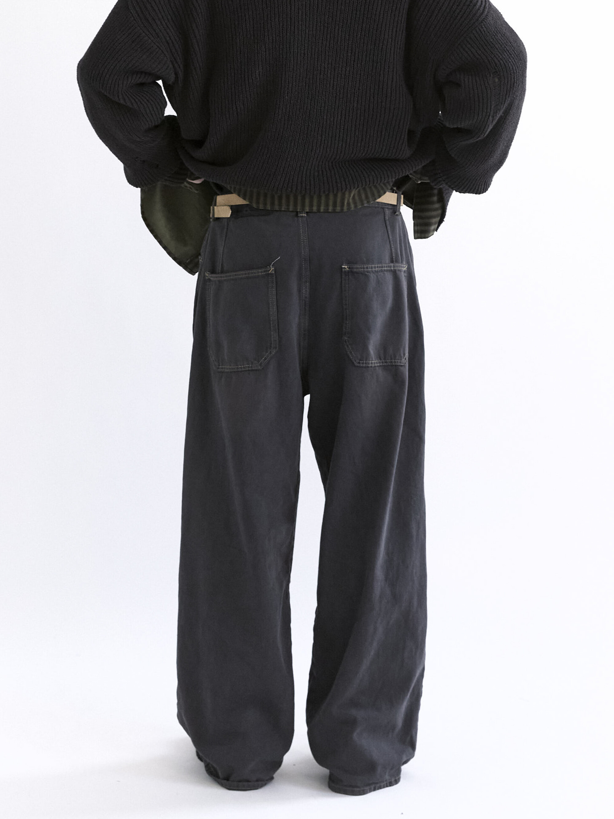 (02.15 PM6:00) gosima denim pants - charcoal