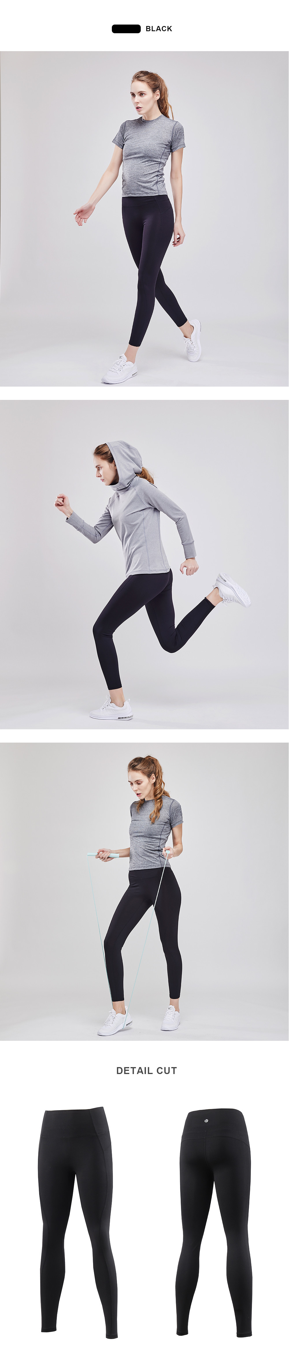 [LUFIT SET.01]에브리데이크롭티셔츠+1인치"레깅스