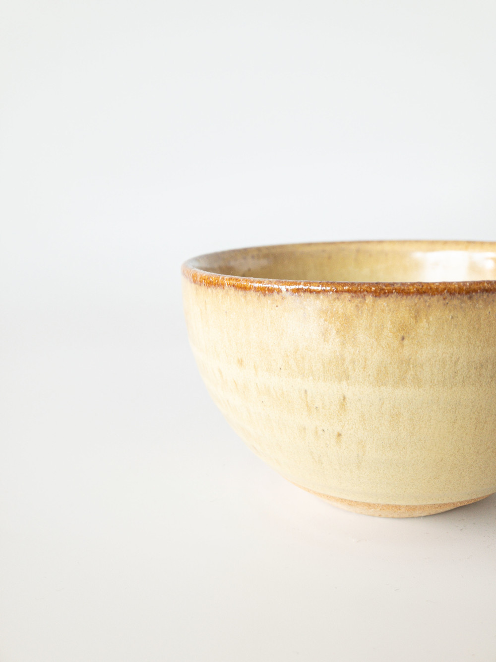 [Vintage] Cream Yellow Chawan